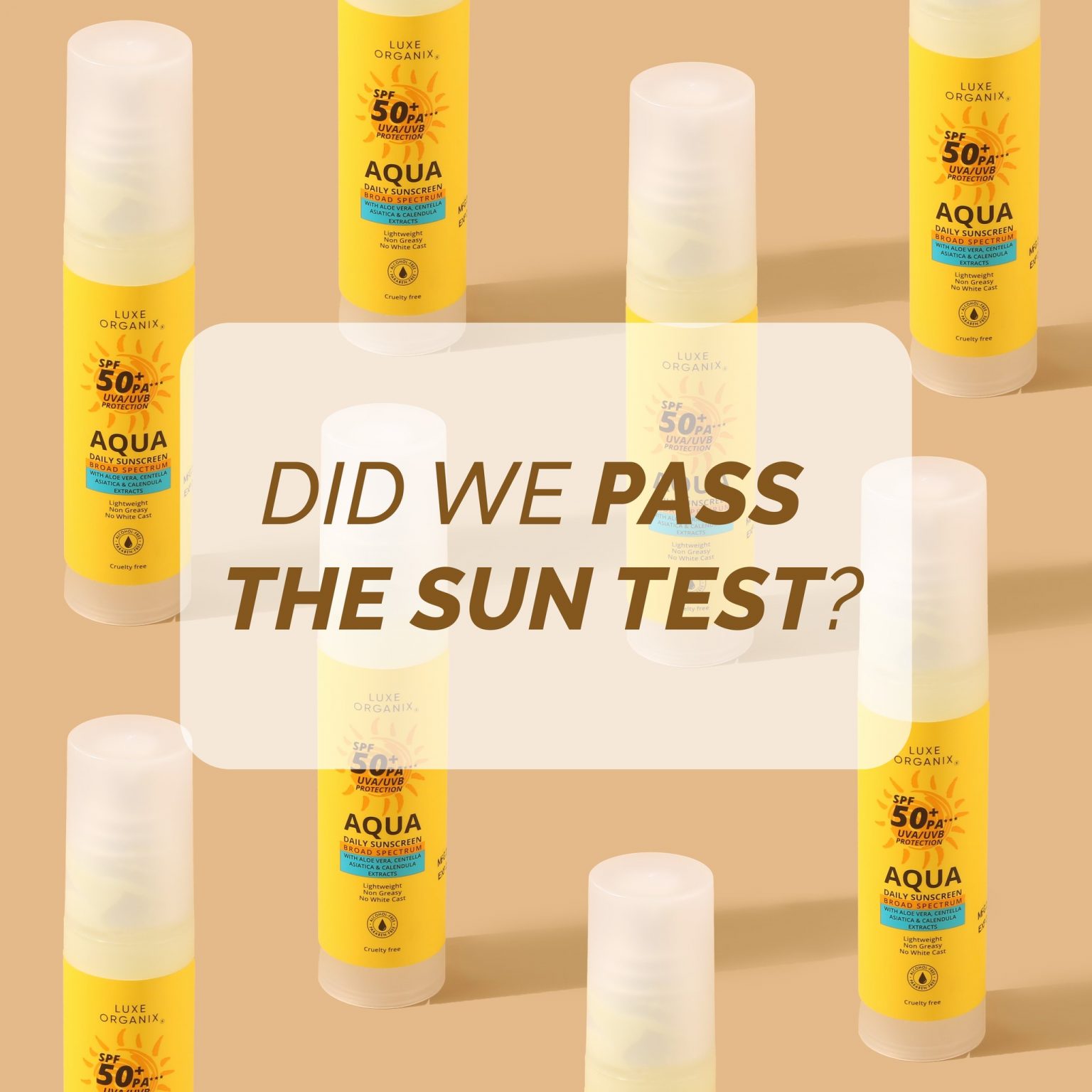 Aqua Daily Sunscreen SPF 50+ PA*** UVA/UVB Protection | Lifestyle in ...