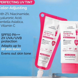 Luxe Organix High Protection Perfecting UV Tint Serum Sunscreen SPF 50 PA +++ 10g | Lifestyle in ...